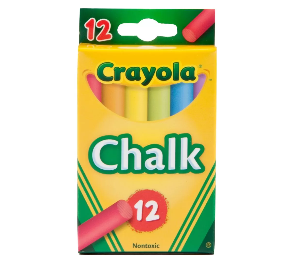 CRAYOLA COLORED CHALK 12 ASSO – Scribbles Crafts – Brooklyn Craft Warehouse